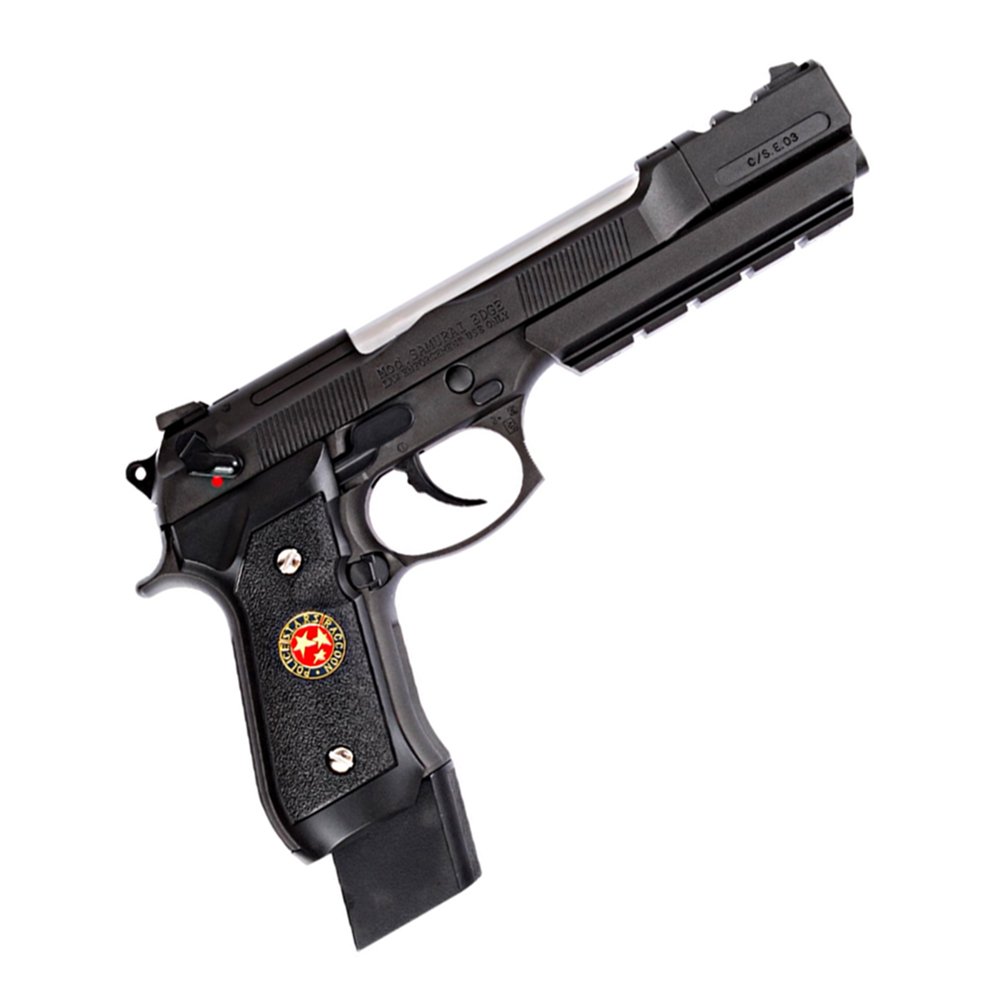 Пистолет газовый WE Beretta M9, Biohazard, Samurai Edge S.T.A.R.S., Long покупайте в MIDFORT по ...
